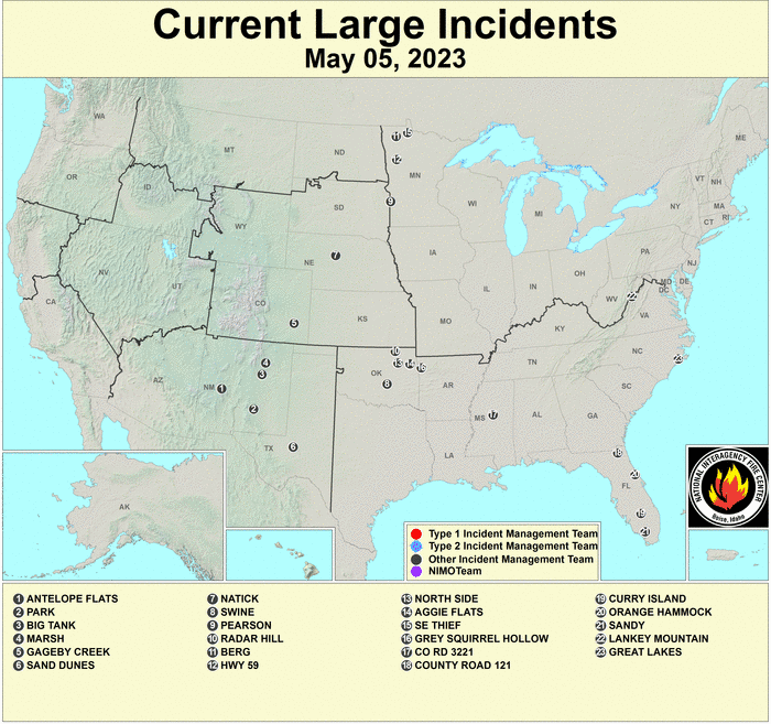 Current United States Wildfire Incidents